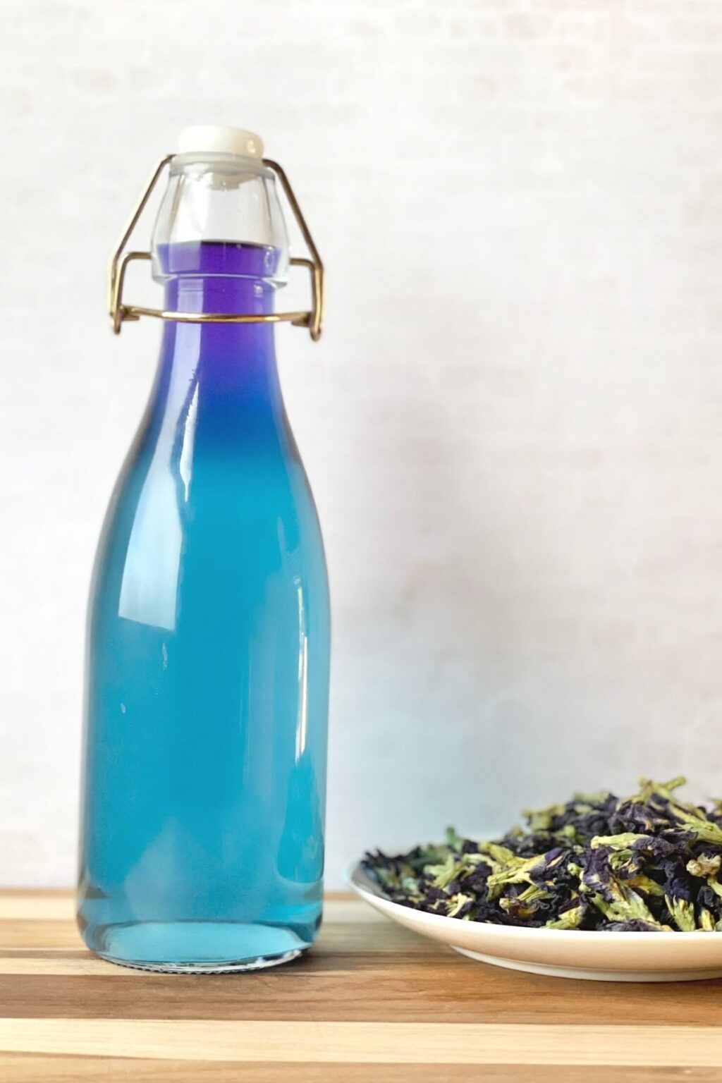 Butterfly Pea Flower Simple Syrup Recipe for Tea, Cocktails, and More!