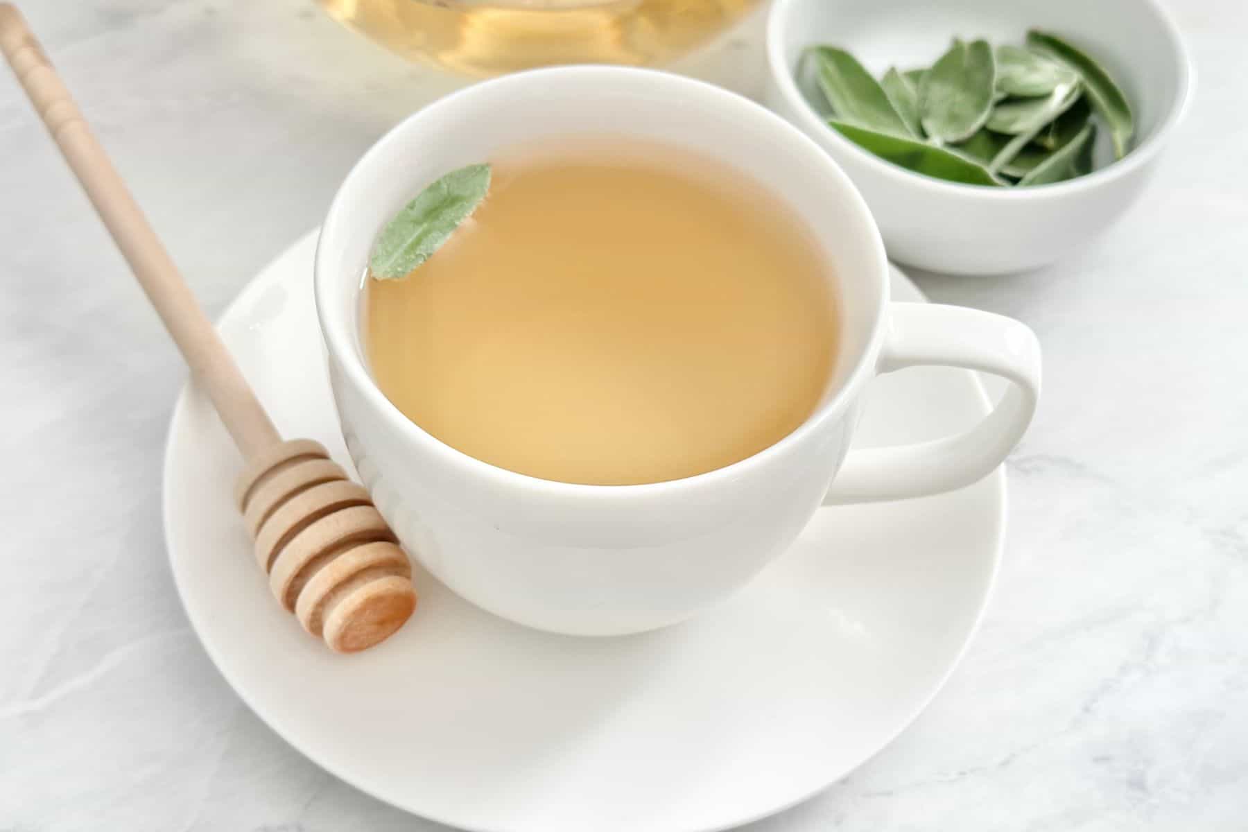 How to Make Sage Tea (easy herbal tea recipe) - Daily Tea Time