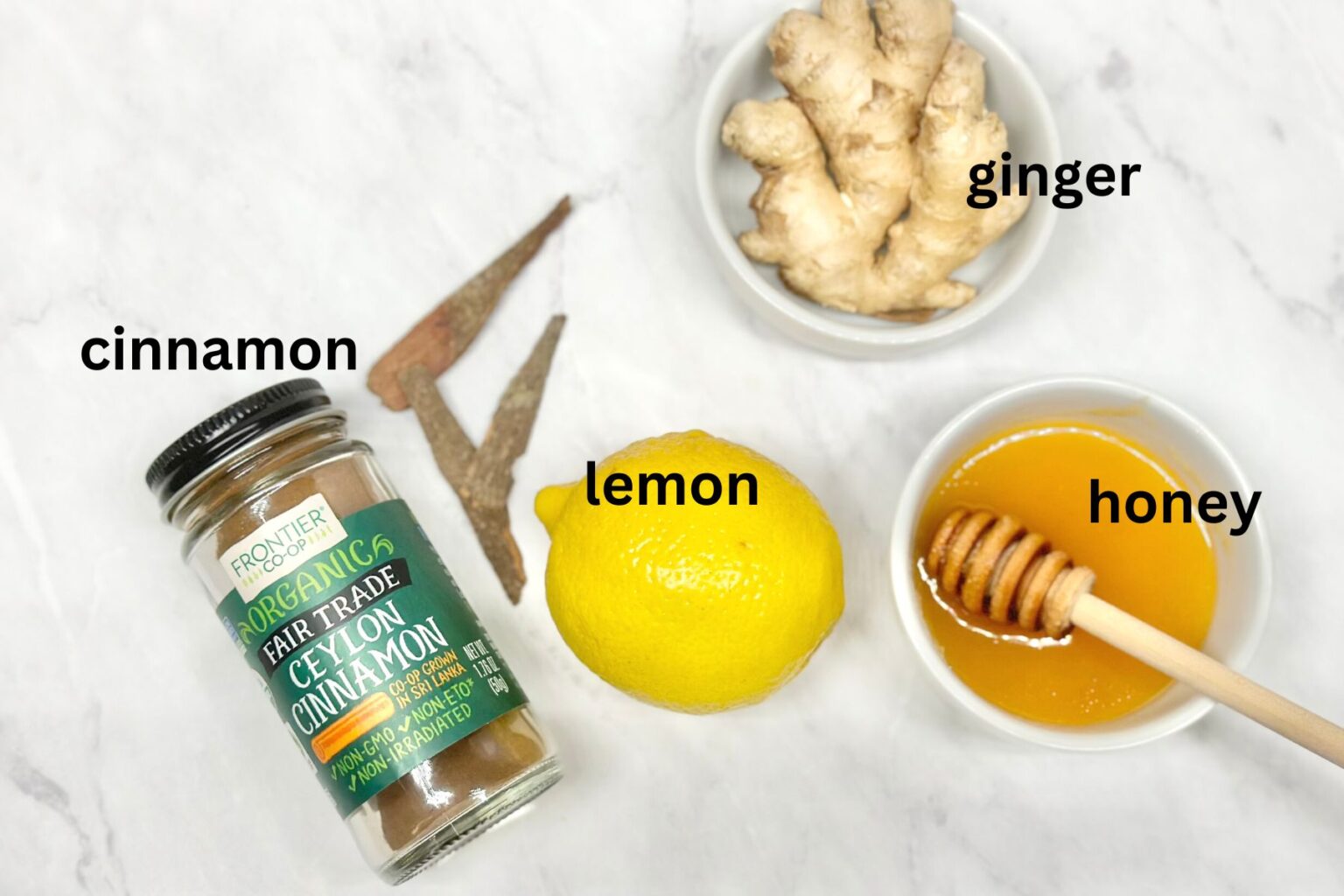 Cinnamon Lemon Ginger Tea Recipe with Honey - Daily Tea Time