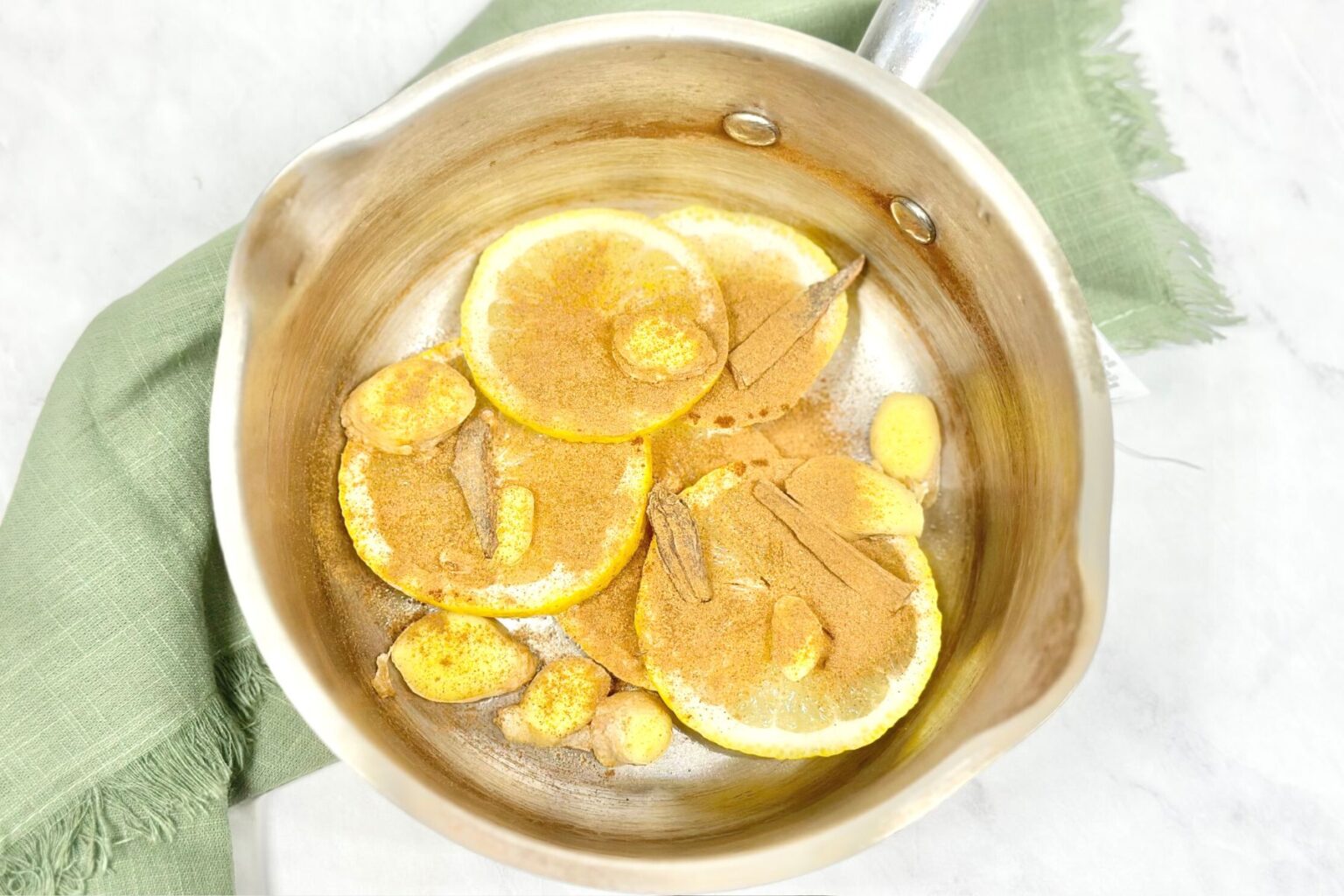 Cinnamon Lemon Ginger Tea Recipe with Honey - Daily Tea Time