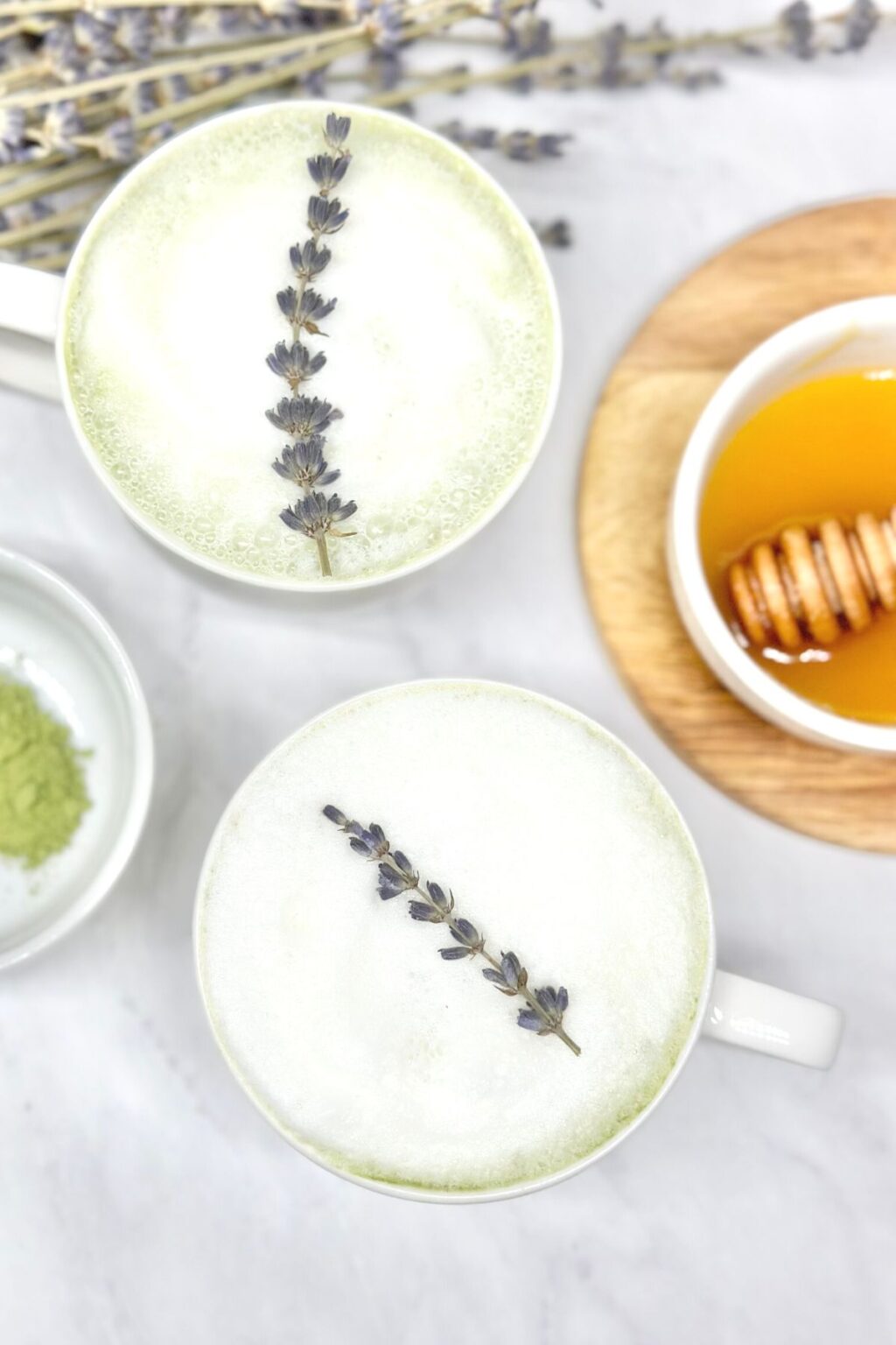 Honey Lavender Matcha Latte Recipe - Daily Tea Time