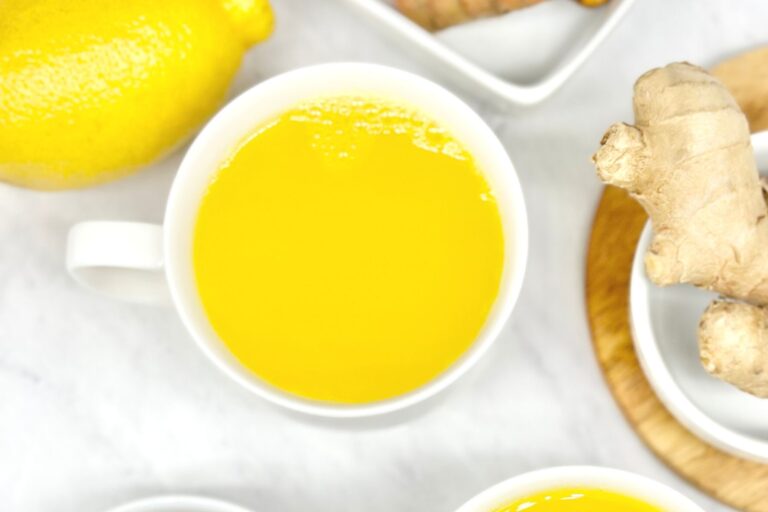 The Best Fresh Turmeric Ginger and Lemon Tea Recipe - Daily Tea Time