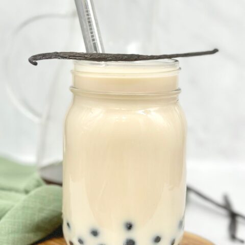 Easy Vanilla Bubble Tea Recipe (Vanilla Boba Tea)