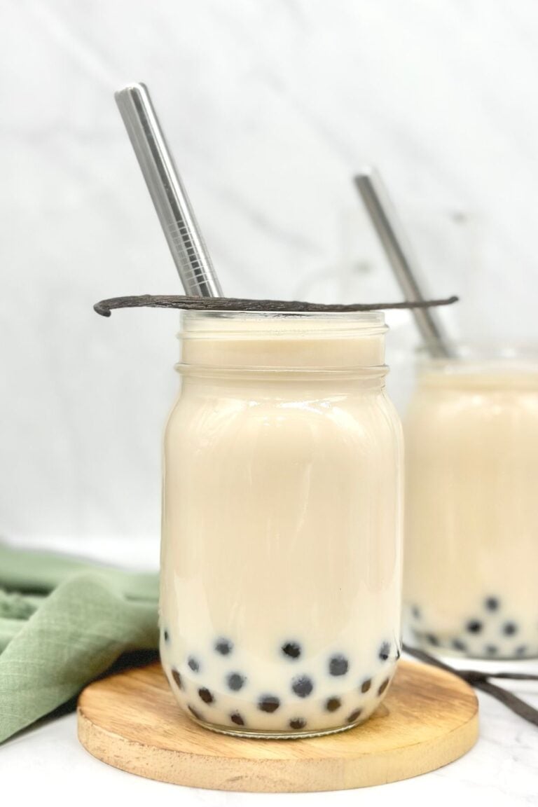 Easy Vanilla Bubble Tea Recipe (Vanilla Boba Tea)