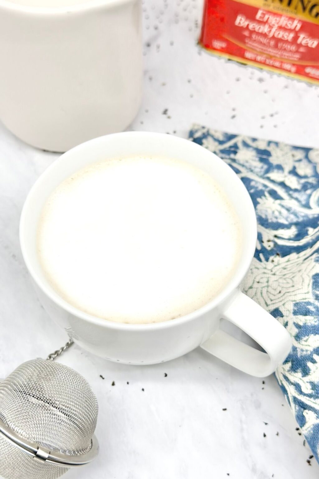 Cozy Hot English Breakfast Tea Latte Recipe - Daily Tea Time