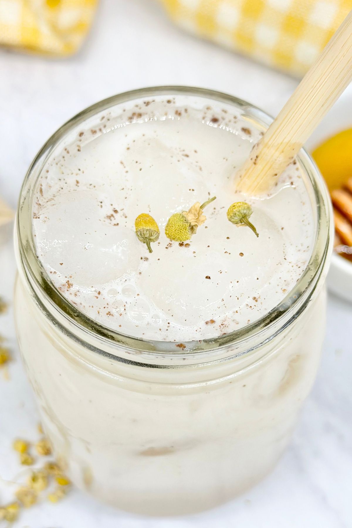 Iced Chamomile Latte Recipe - Daily Tea Time