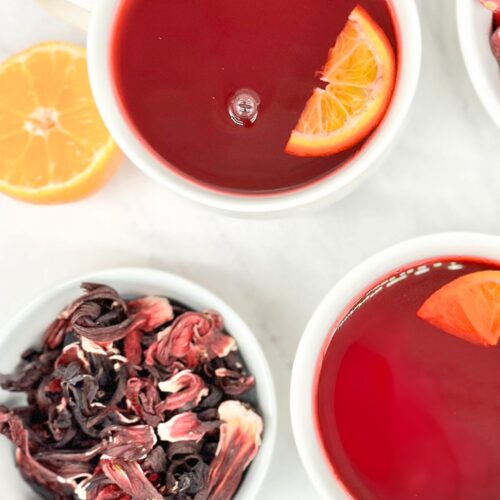 Fresh Cranberry Hibiscus Tea Recipe with Orange and Honey - Daily Tea Time